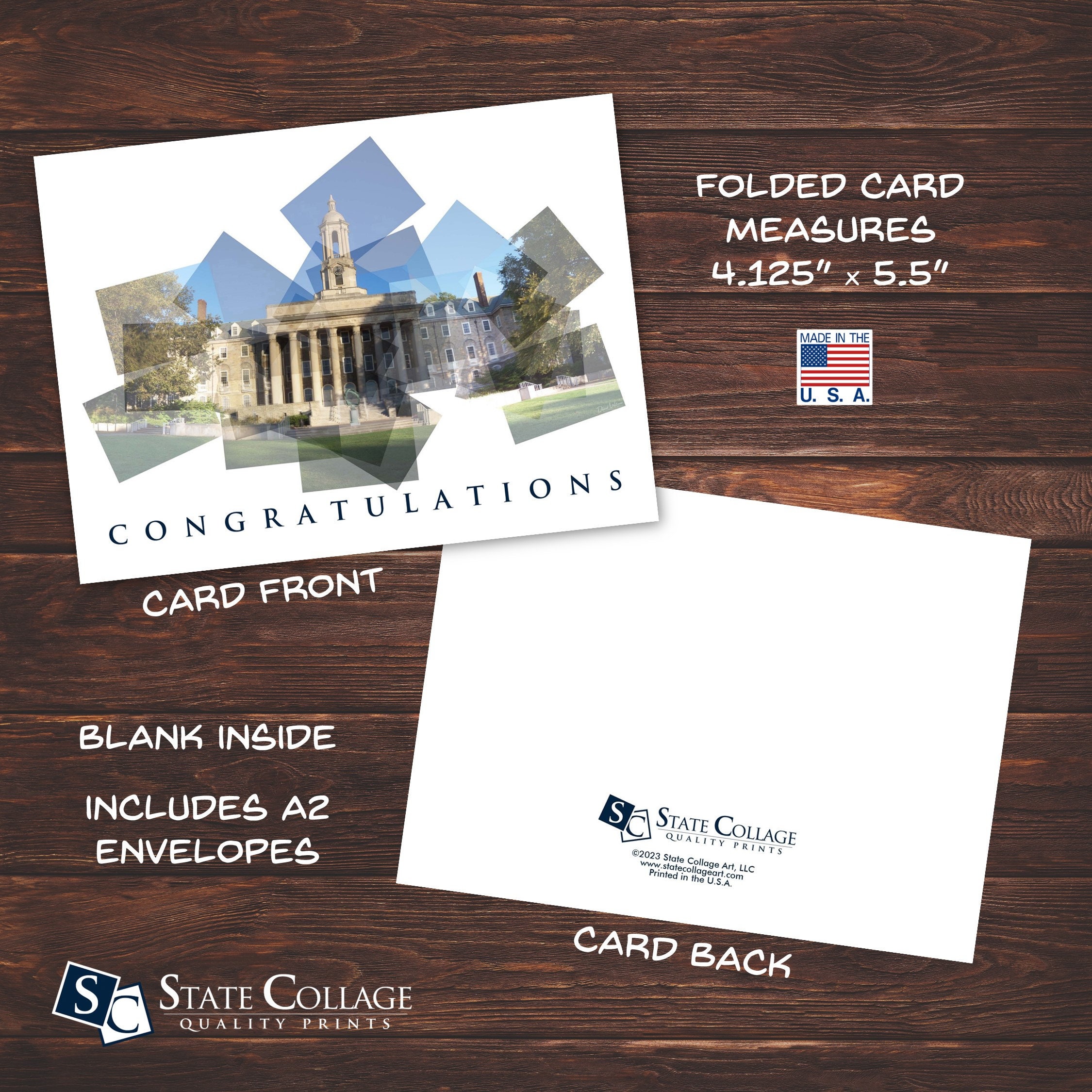 Penn State Congratulations Cards | Original Old Main Collage Design ...