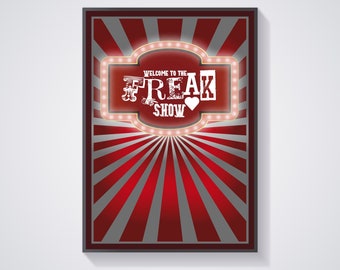 Vintage Freak Show South London Advertising Poster Print - Etsy UK