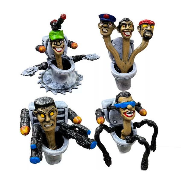 Skibidi Toilet Figures - Etsy Australia