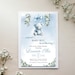 Blue Bear Baby Shower Invitation Template: Hot Air Balloon (editable ...