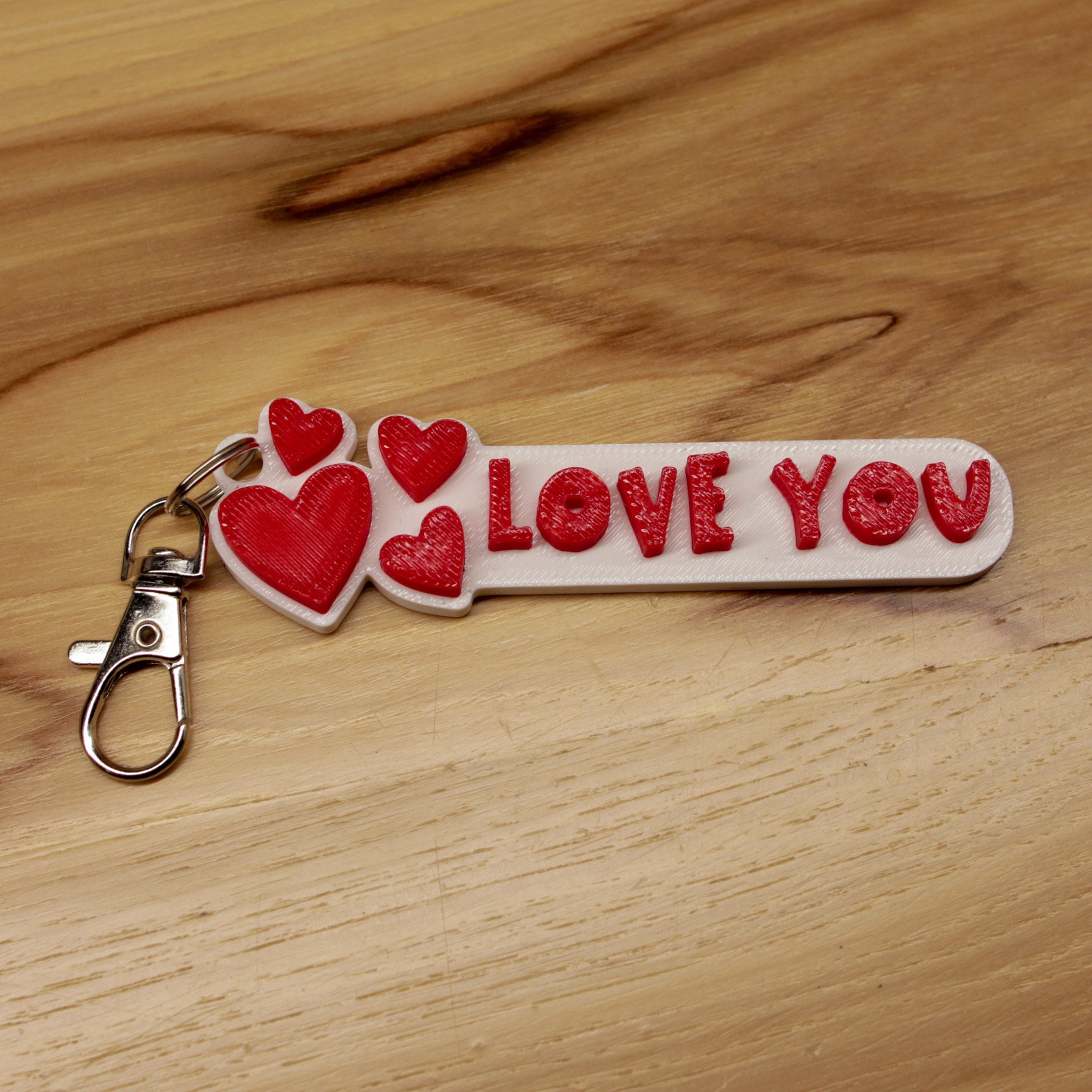 Personalized Valentine's Keychains Custom 3D Printed PETG Plastic ...