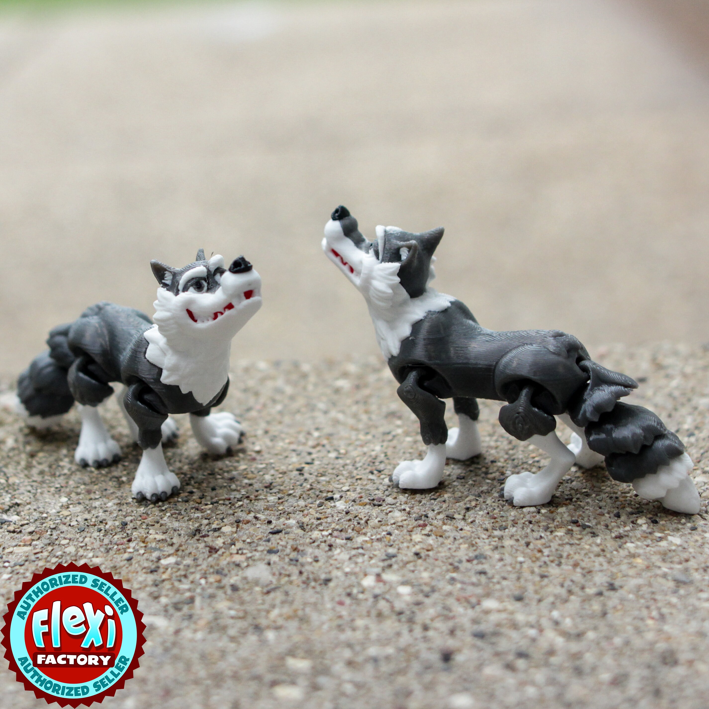 3D Printed Flexi Wolf With Articulated Tail and Legs - Etsy