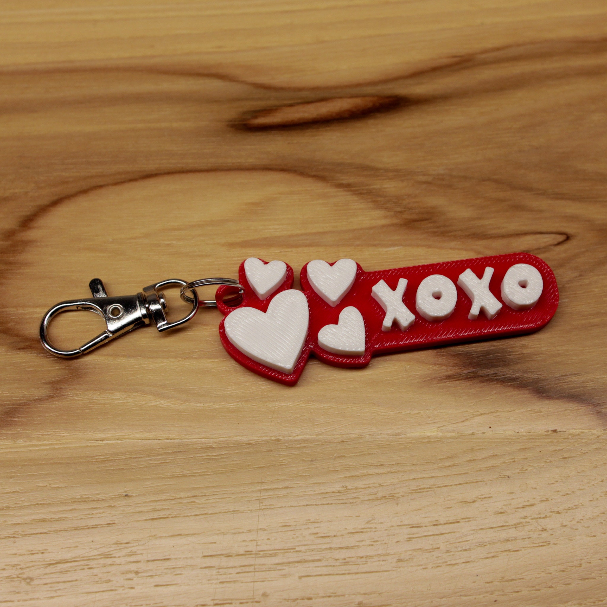 Personalized Valentine's Keychains Custom 3D Printed PETG Plastic ...