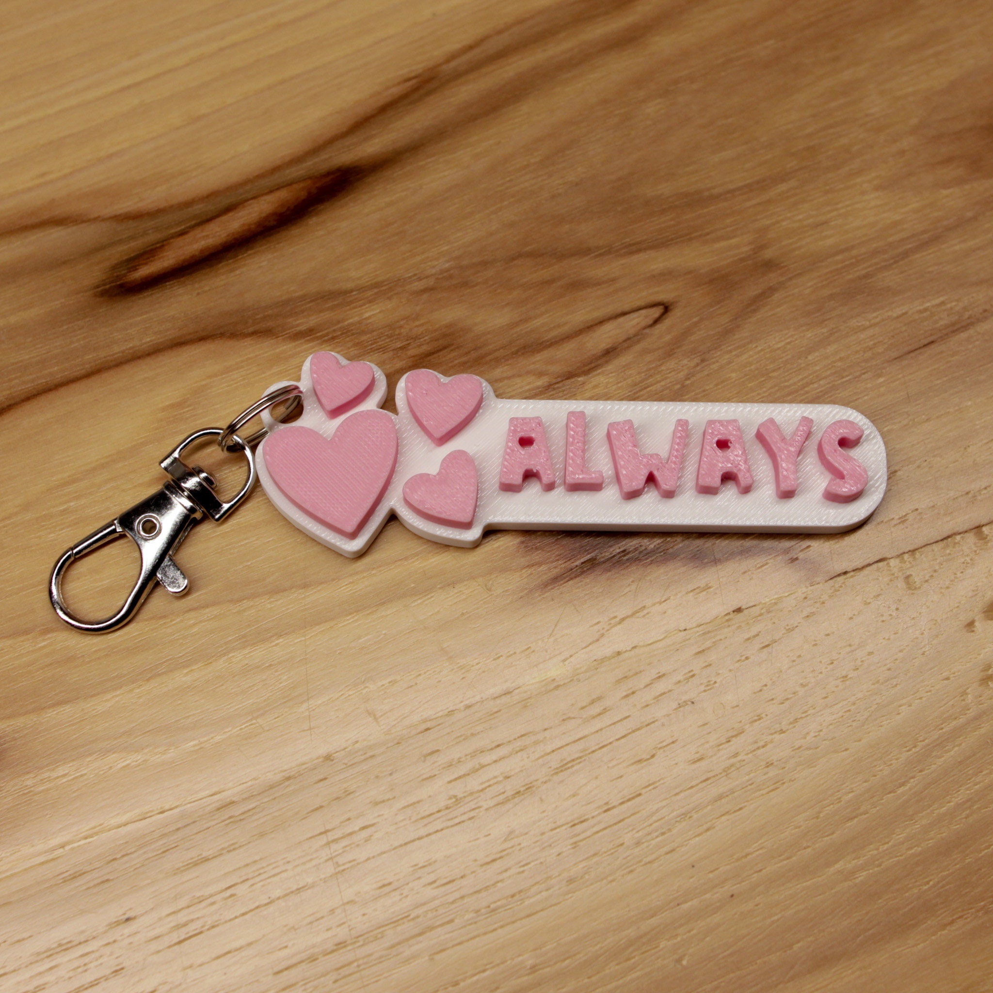 Personalized Valentine's Keychains Custom 3D Printed PETG Plastic ...