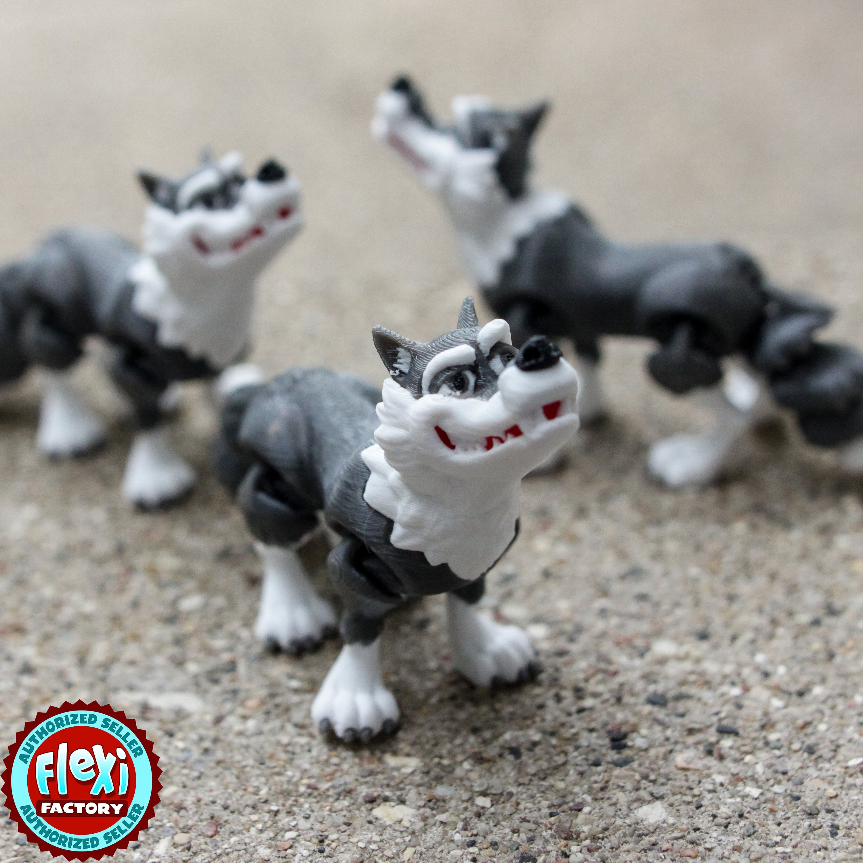 3D Printed Flexi Wolf With Articulated Tail and Legs - Etsy