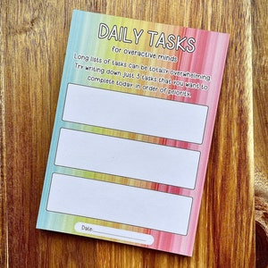 Simple Daily Task Priority Planner A6 Notepad, Letter Box Gifts, Mental ...