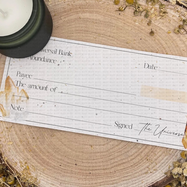 Bank of the Universe Check - Etsy