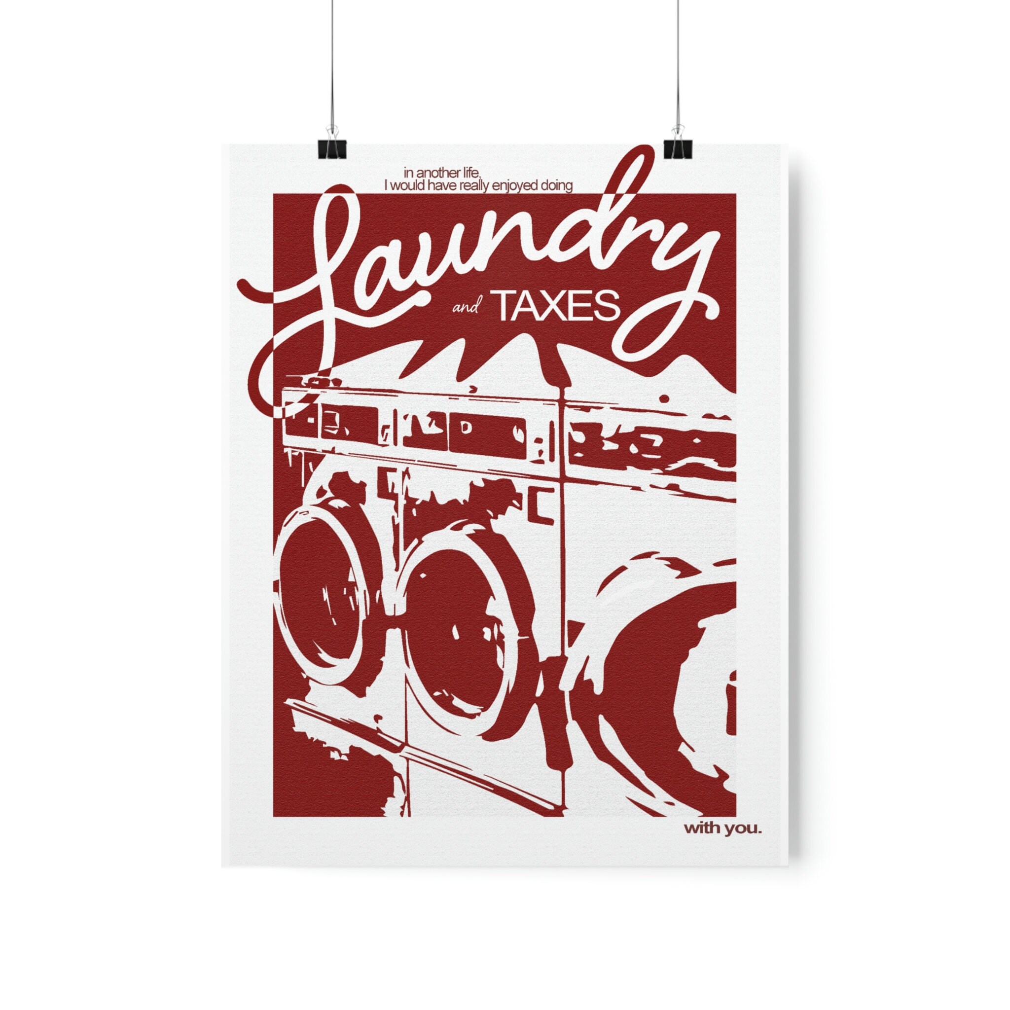 Laundry and Taxes - Everything Everywhere All At Once Poster sold by ...