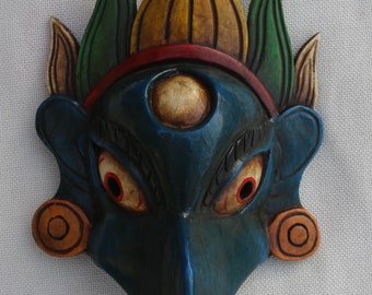 Nepalese Wooden Huge Garuda/cheppu Mask Wall Hanging 18 Nepal - Etsy