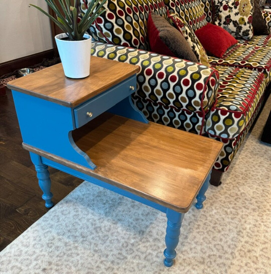 SOLD- Do Not Purchase. Set of 2 Vintage Refinished Ethan Allen Baumritter Solid Maple End Tables ...