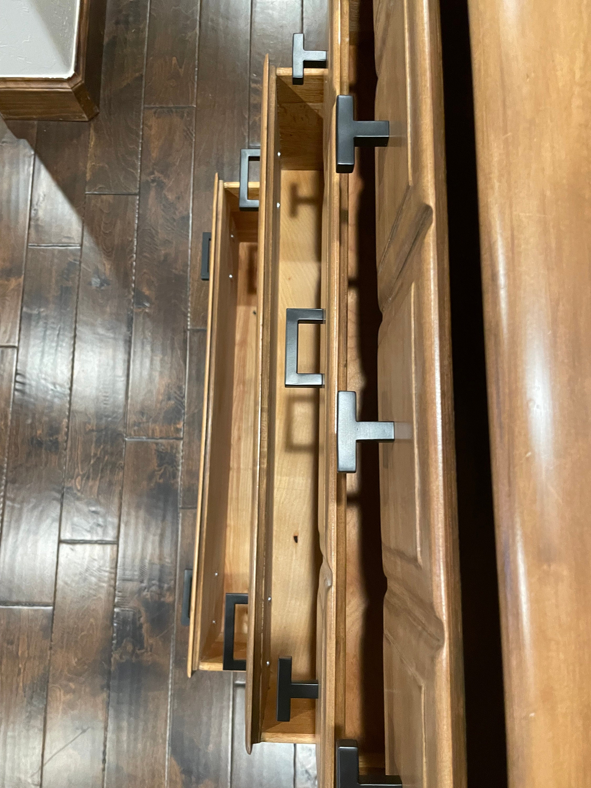 SOLD- Stunning, All Wood Updated Chest of Drawers With Beautifully ...