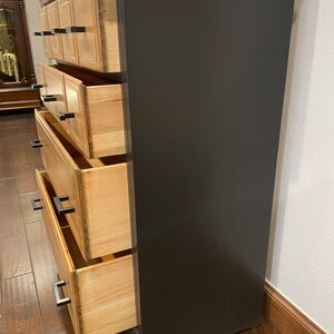 SOLD- Stunning, All Wood Updated Chest of Drawers With Beautifully ...