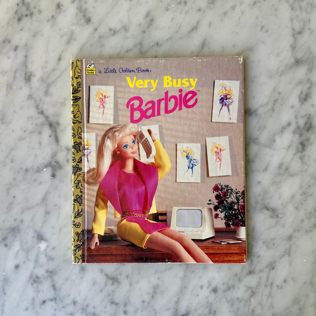 Vintage 1993 Very Busy Barbie Little Golden Book - Etsy