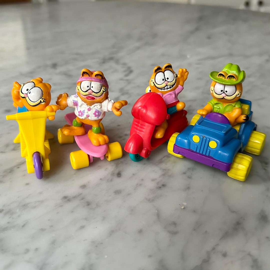 Vintage 1988 Garfield Happy Meal Toys-complete Set of 4 - Etsy