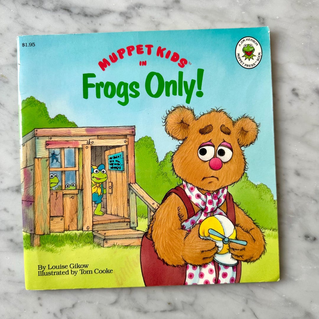 Vintage 90’s Muppet Kids in “frogs Only” Book - Etsy