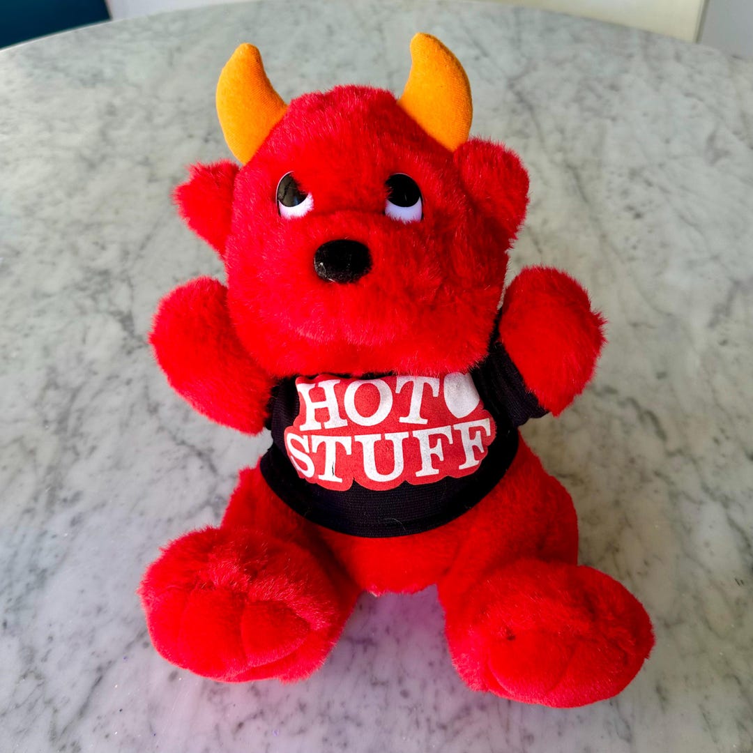 Vintage 11” Hot Stuff Red Devil Plush - Etsy
