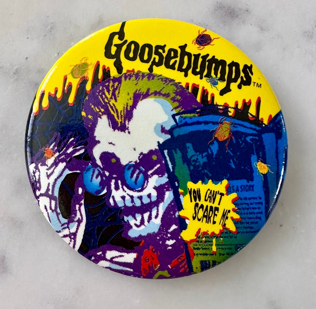 Vintage 1995 R.L. Stine Goosebumps you Cant Scare Me 3promo Button - Etsy
