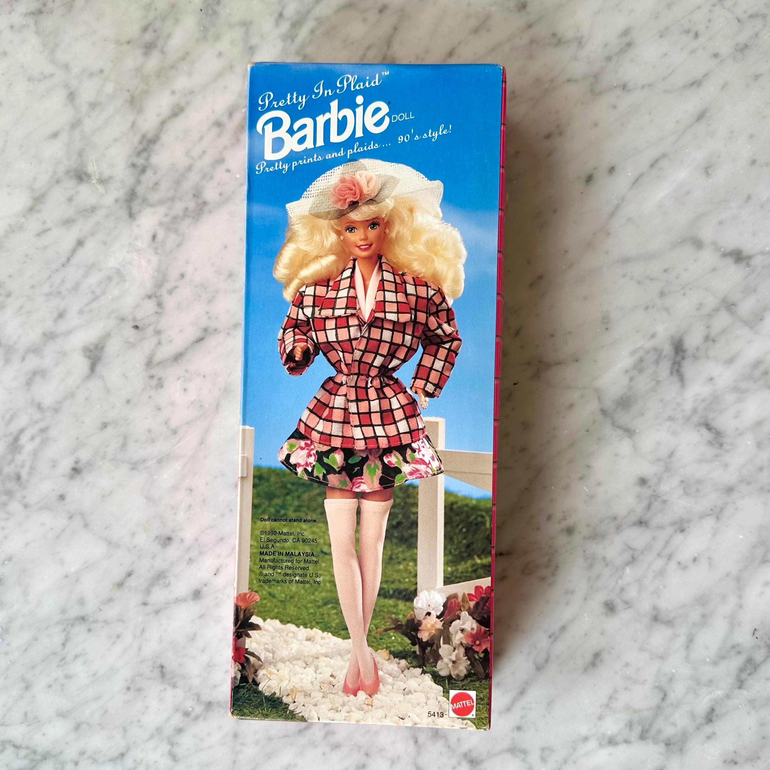 Vintage 1992 Target Exclusive Pretty in Plaid Barbie in Box Mattel - Etsy