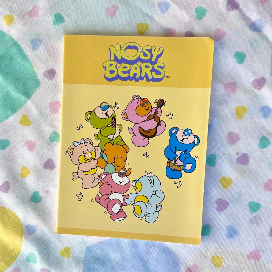 Vintage Dead Stock 80’s Nosey Bears Notebook Journal RARE - Etsy