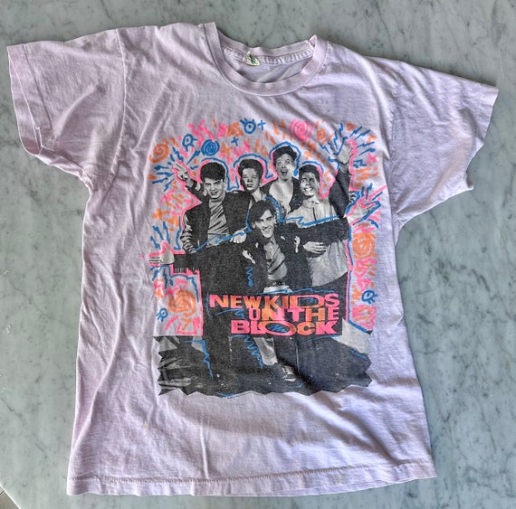 Nkotb T Shirts Vintage Vintage NOS 1980s NEW KIDS ON THE BLOCK CONCERT