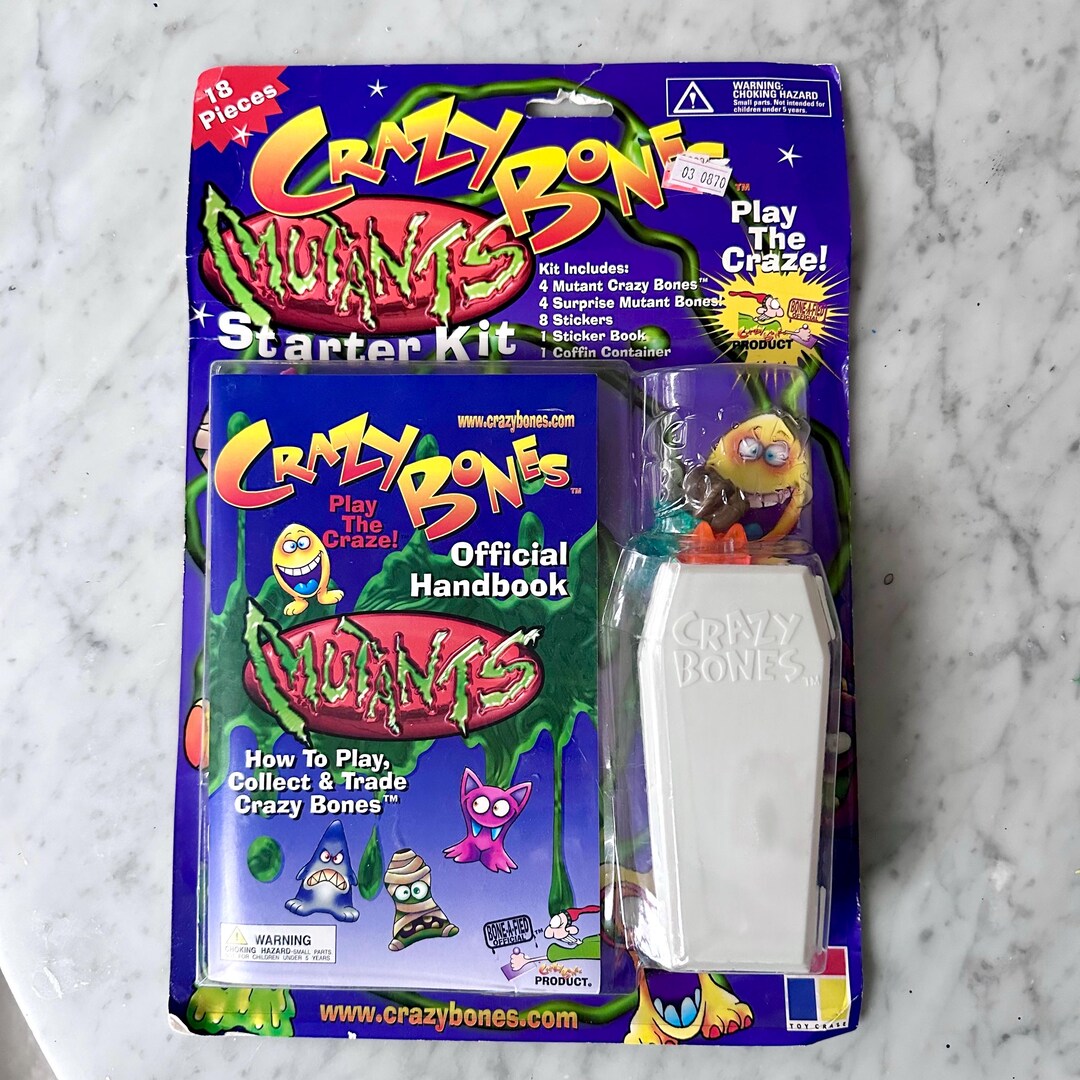 Vintage 1996 Crazy Bones Mutants Starter Kit, Sealed - Etsy