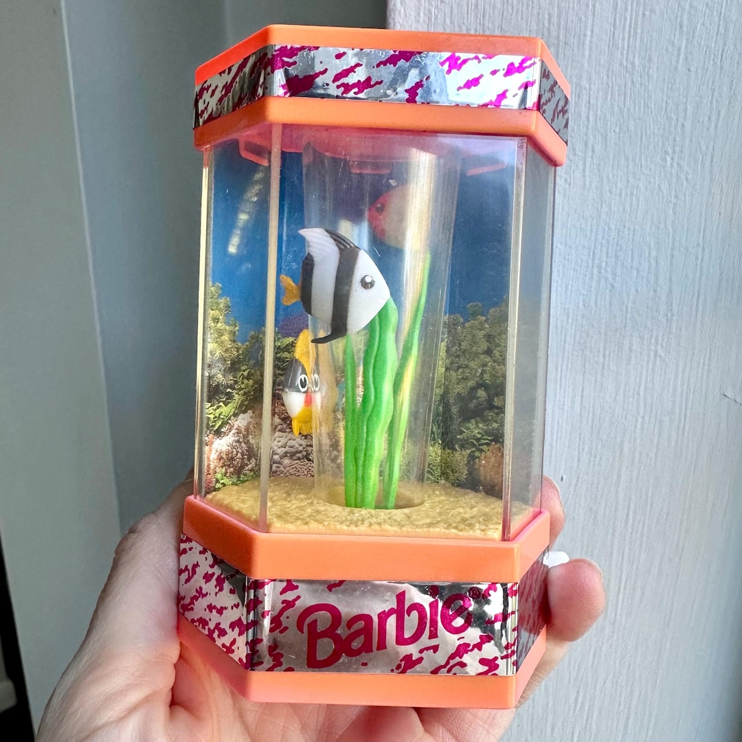 Vintage 1995 Barbie Wind-up Fish Tank - Etsy