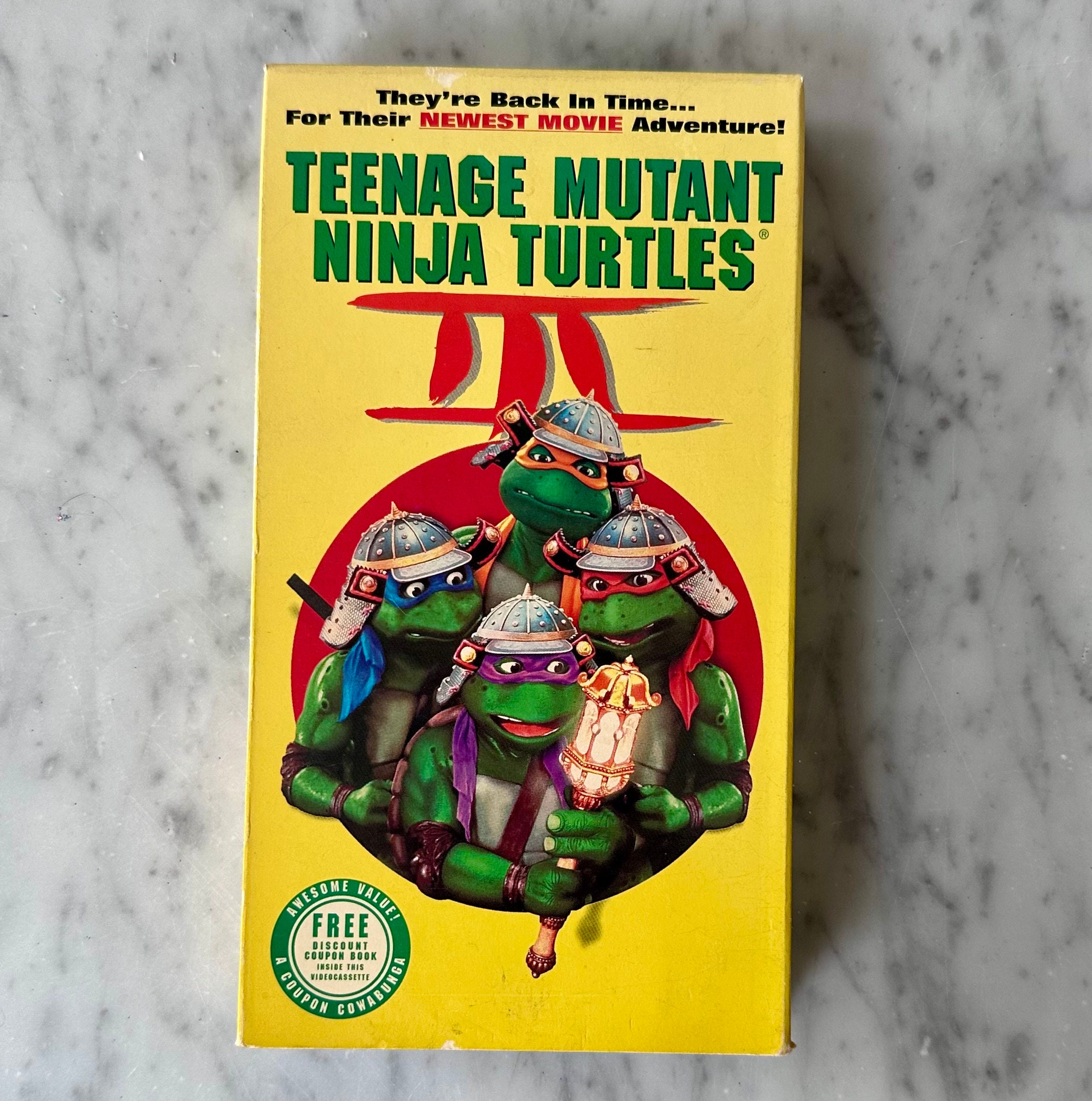 Vintage 1993 Teenage Mutant Ninja Turtles 3 VHS Movie - Etsy