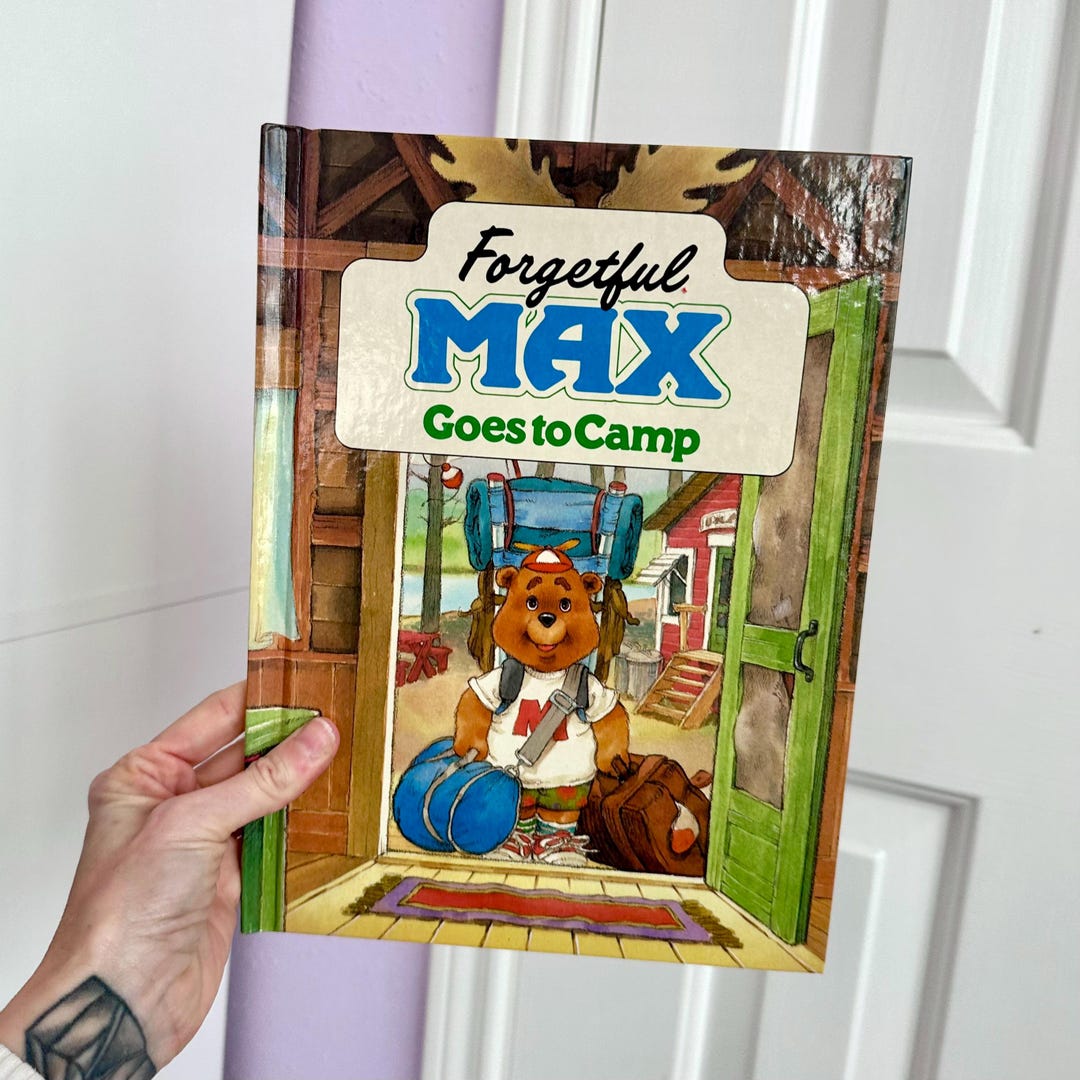 Vintage Forgetful Max Goes to Camp Book - Etsy