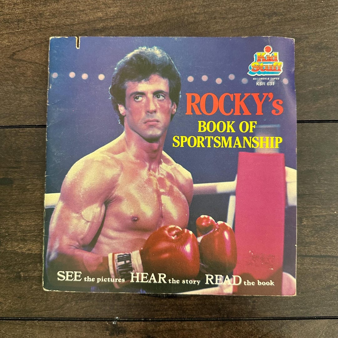 Vintage 1983 Rocky “book of Sportsmanship” Book and Record - Etsy