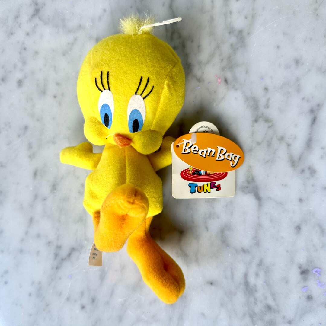 Vintage 90’s Applause Looney Tunes Tweety Beanie Plush - Etsy