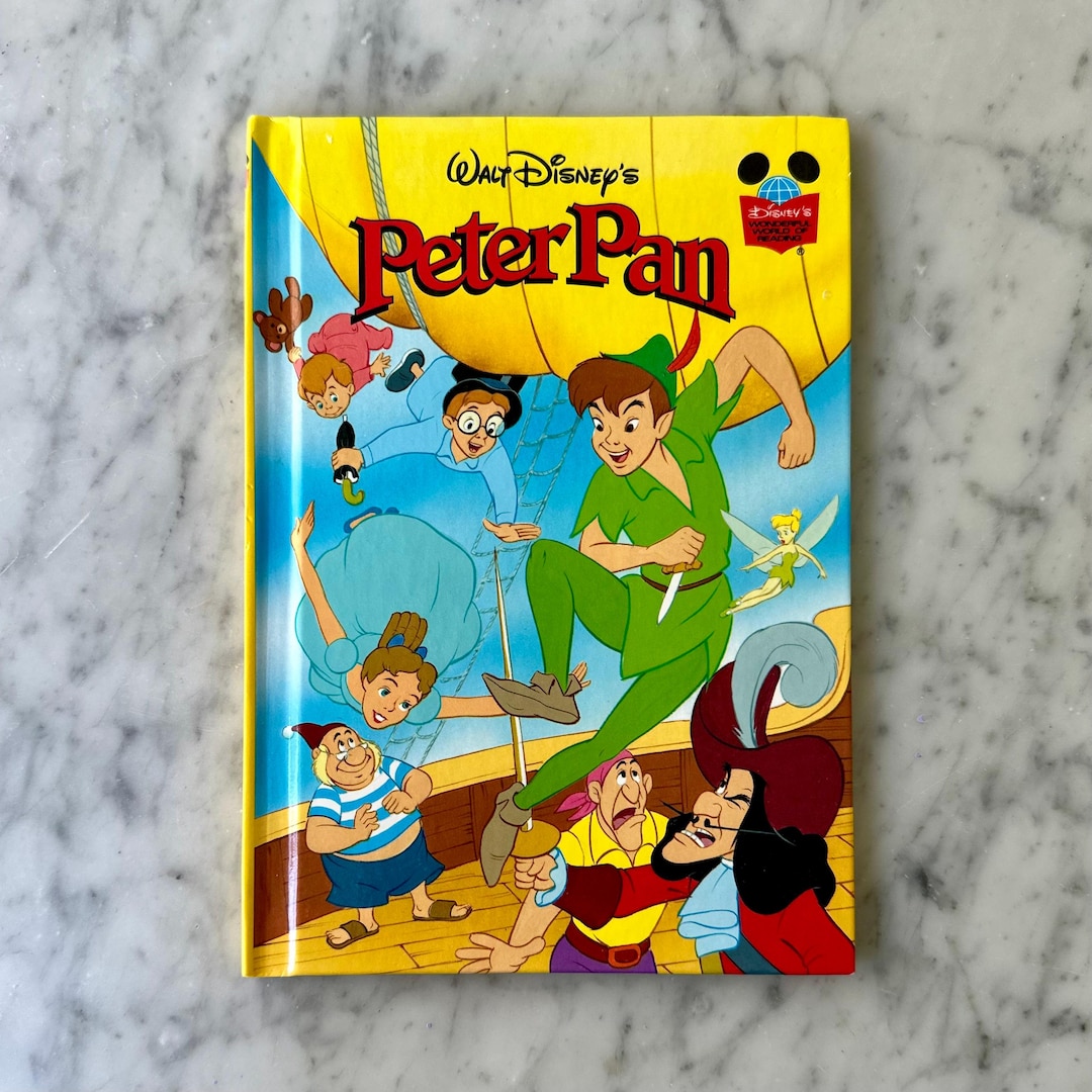 Vintage Walt Disney Peter Pan Storybook the Wonderful World of Reading ...