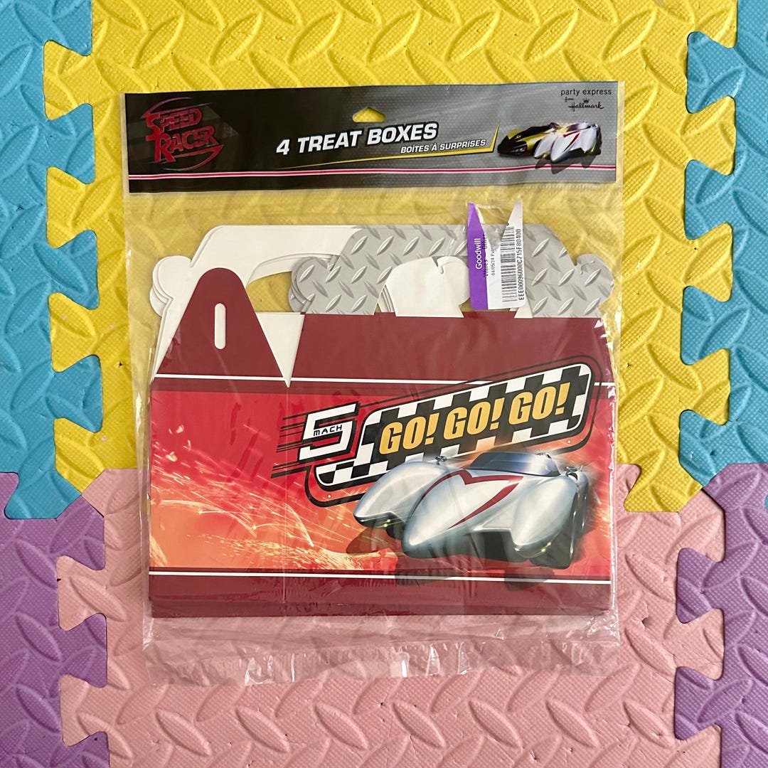 Vintage Speed Racer Treat Boxes-4 Pack - Etsy