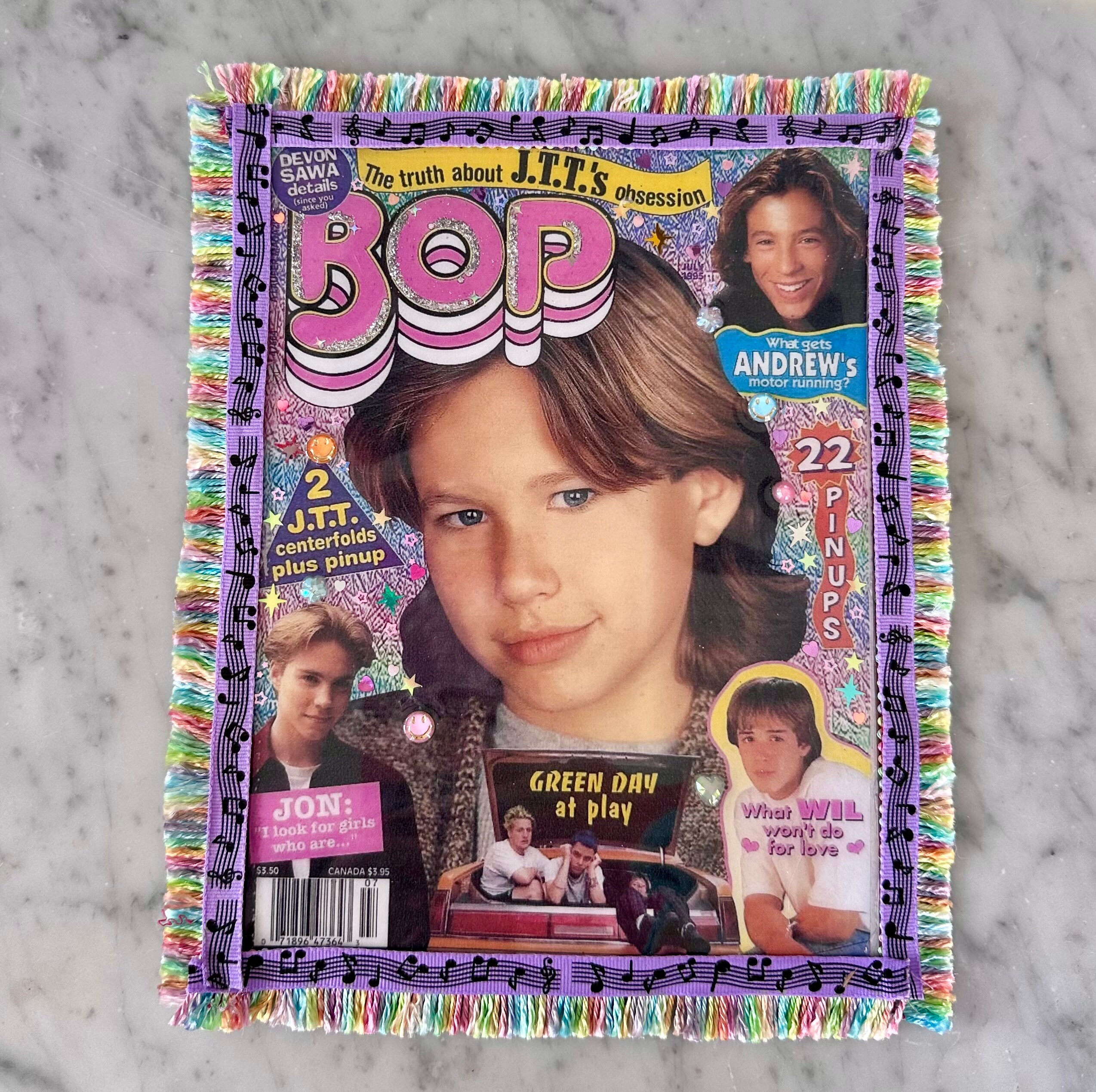 Vintage 90s BOP Magazine JTT Resin Wall Art - Etsy