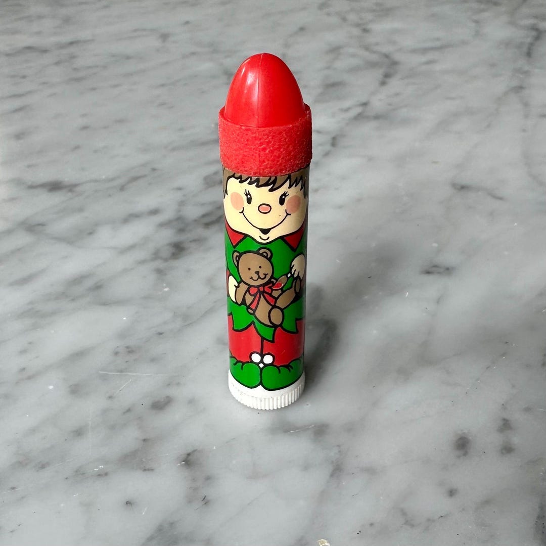 Vintage 1985 Avon Santa Helper Peppermint Lip Balm - Etsy