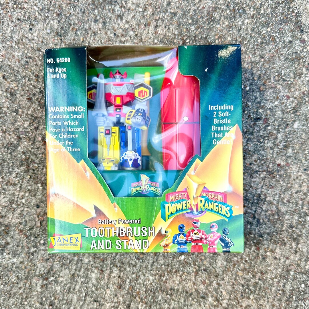 Vintage 90’s Mighty Morphin Power Rangers Battery Powered Toothbrush ...