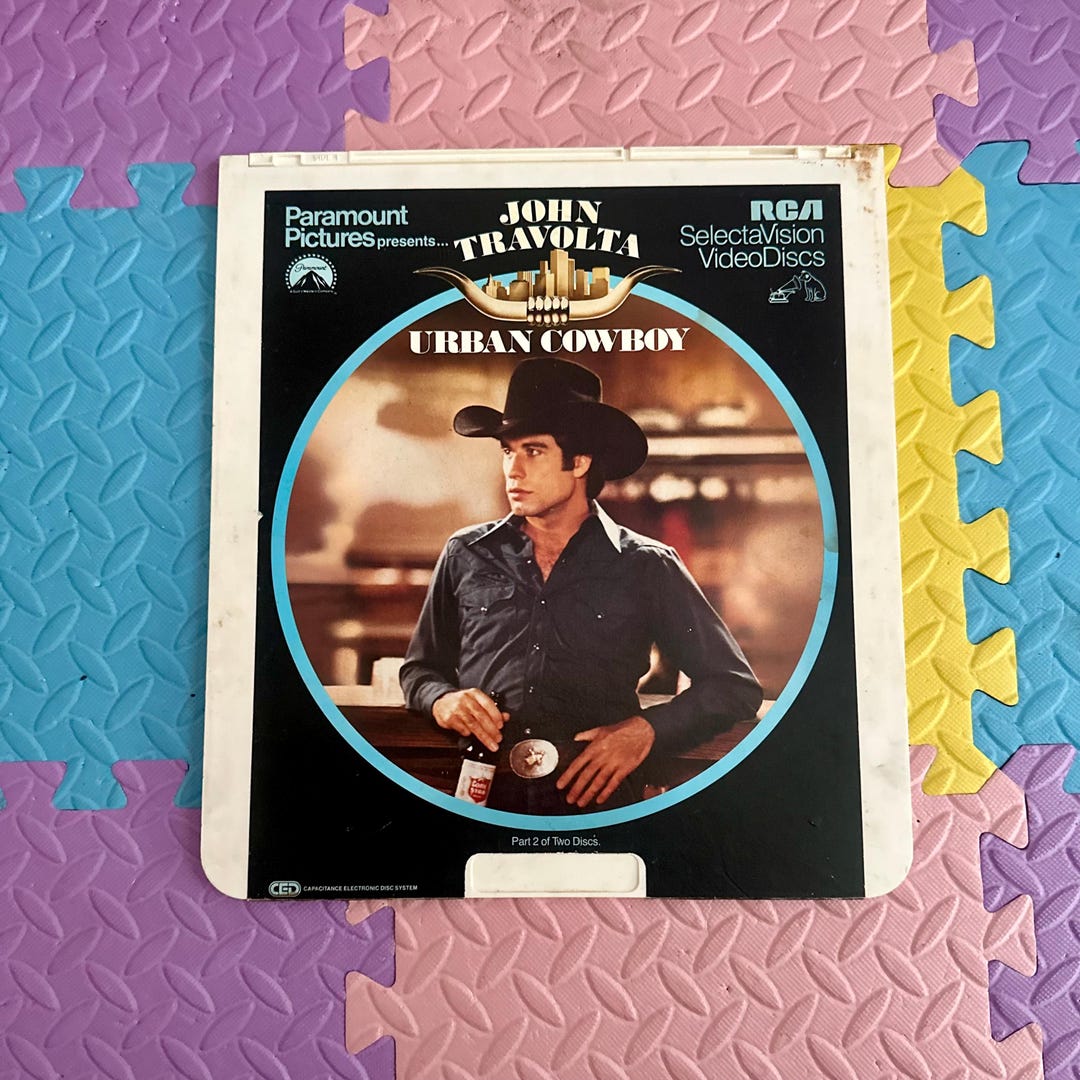 Vintage 1980 Urban Cowboy Part 2 CED Video Disc Movie - Etsy