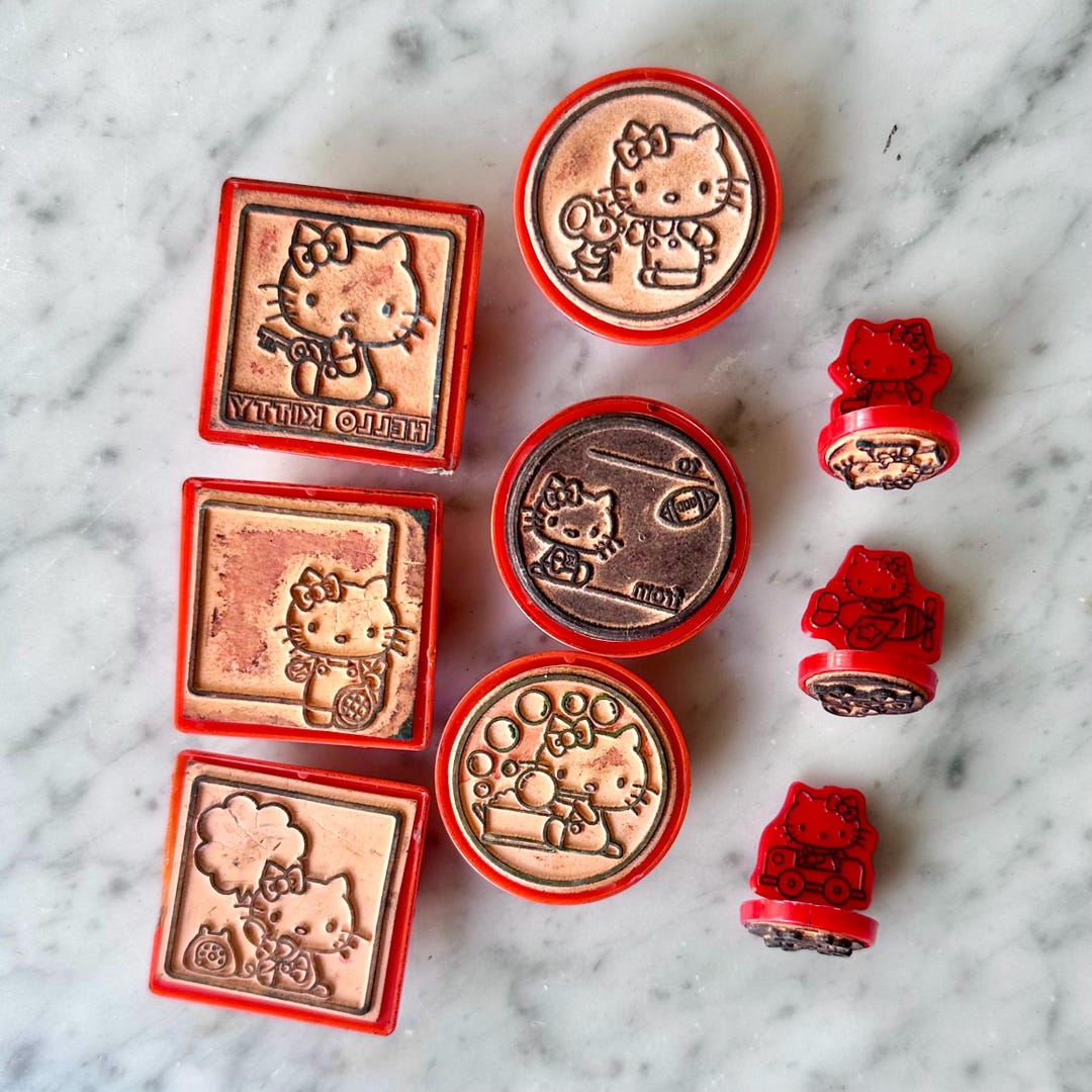 Vintage 1976 Sanrio Hello Kitty Stamp Lot - Etsy