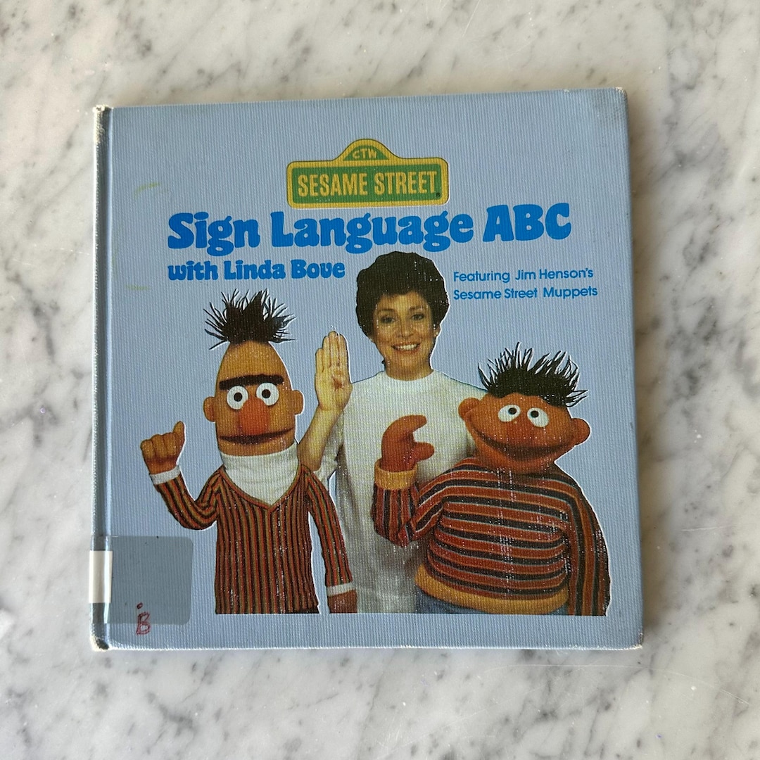 Vintage Sesame Street Sign Language Fun With Linda Bove Library Book - Etsy