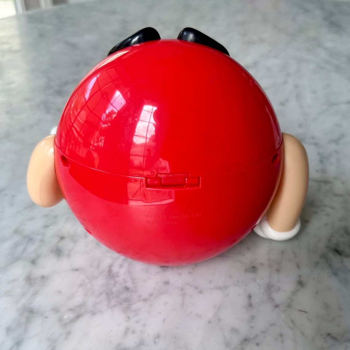 2013 Red Plastic M and M Figure Container - Etsy