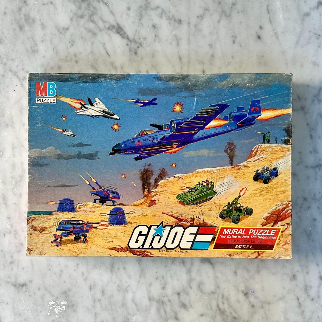 Vintage 1985 Hasbro GI Joe Mural Puzzle - Etsy