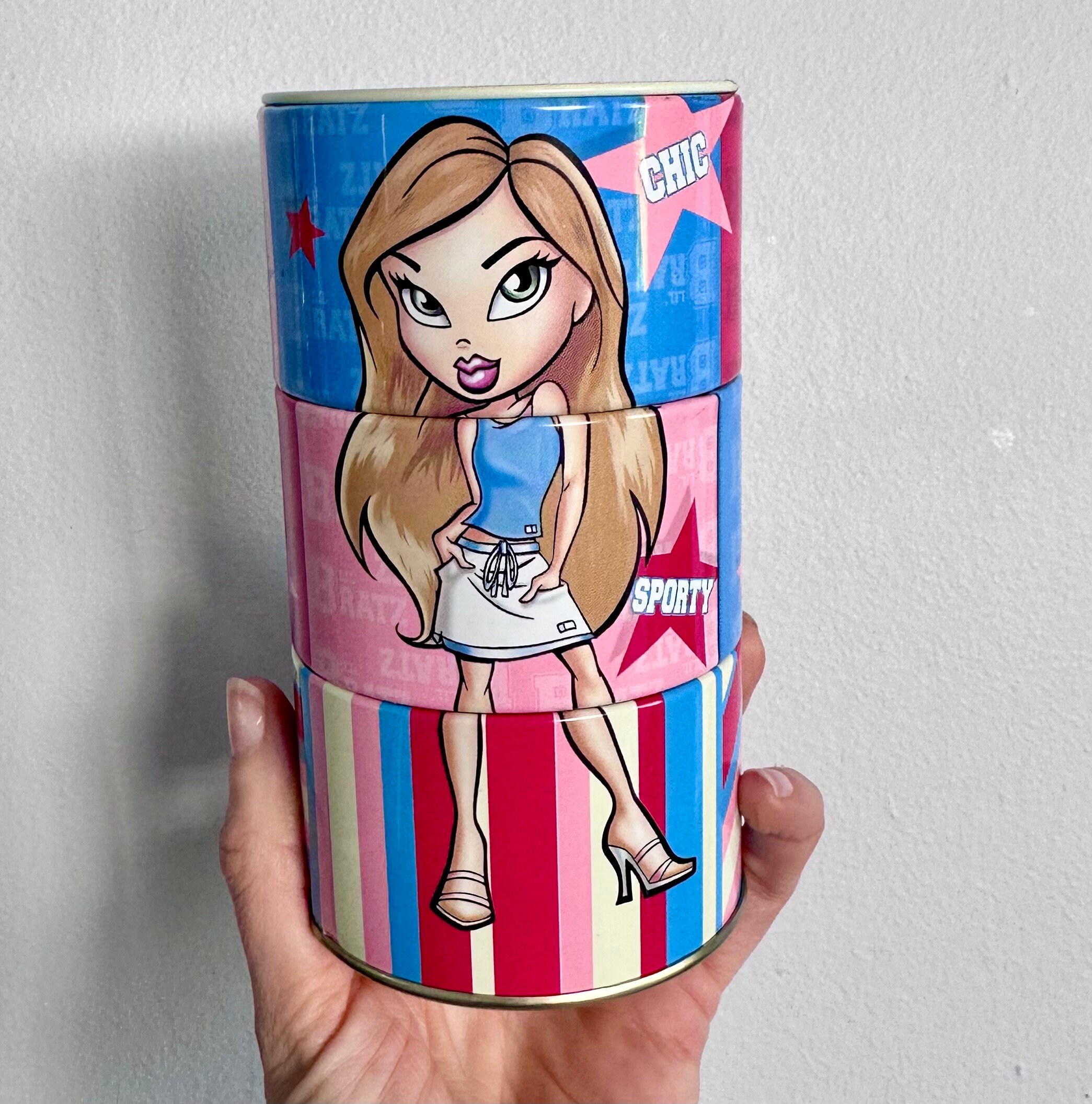 Vintage 2004 Y2K Bratz Doll Star Struck Sacaris in Spinning Tin NEW - Etsy