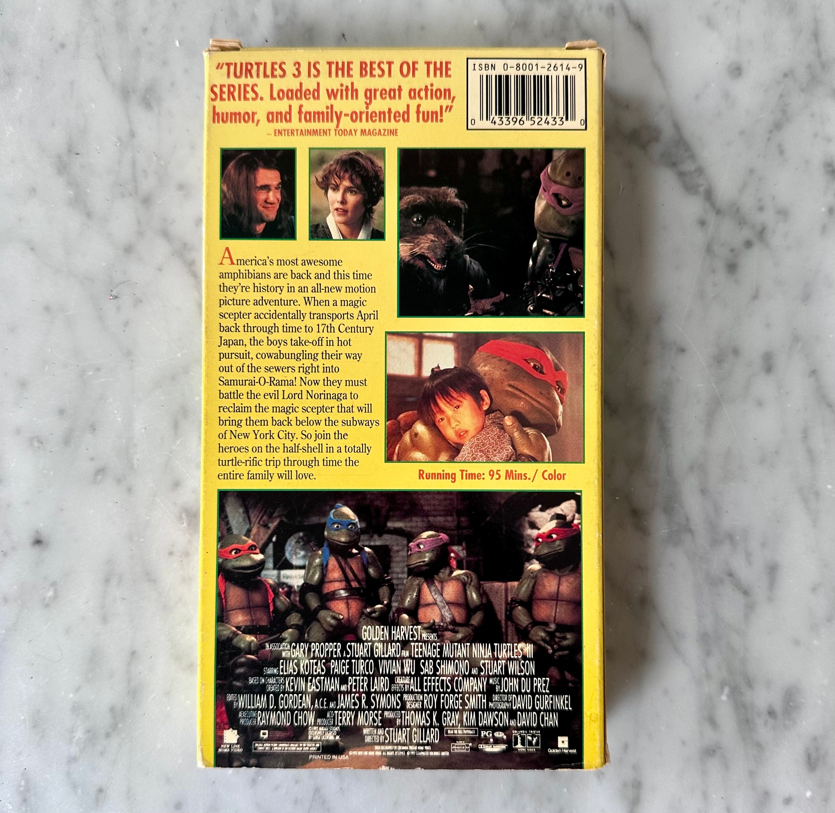 Vintage 1993 Teenage Mutant Ninja Turtles 3 VHS Movie - Etsy