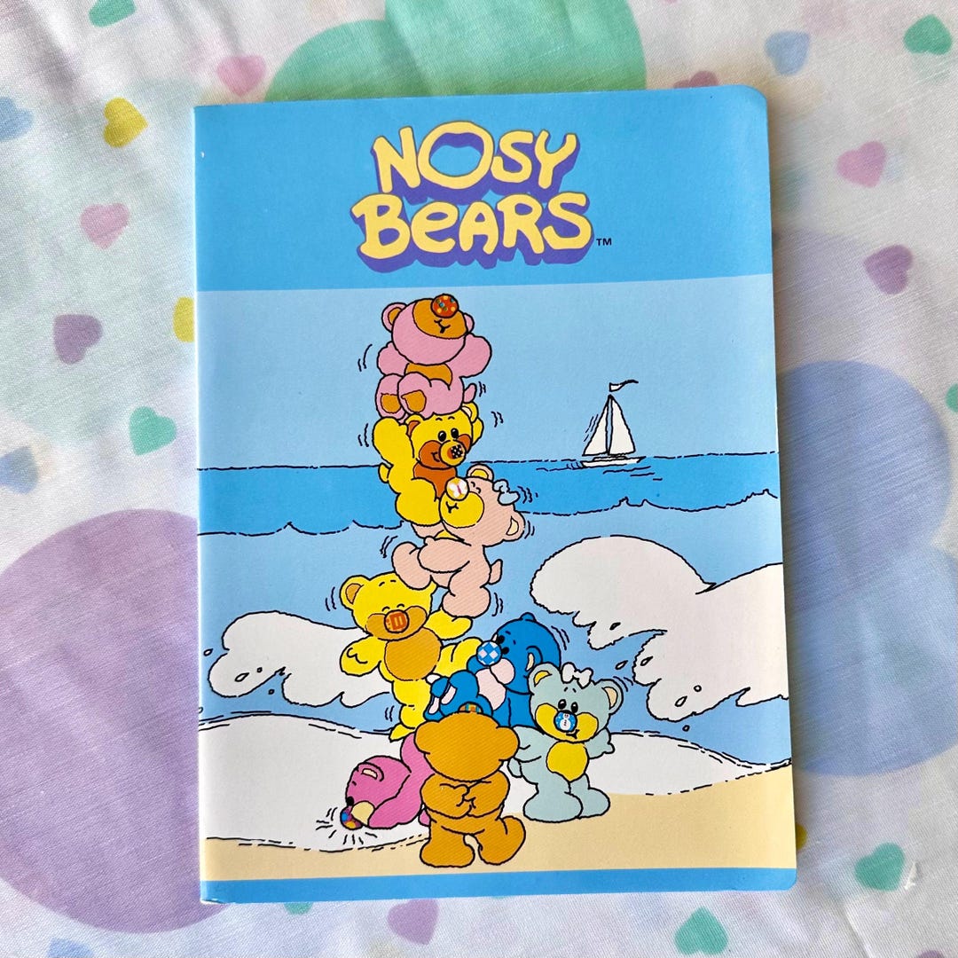 Vintage Dead Stock 80’s Nosey Bears Notebook Journal Rare From Italy - Etsy