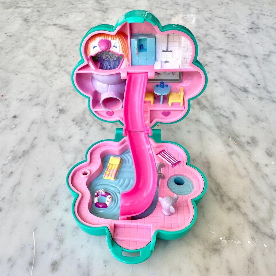 Vintage 1990 Polly Pocket Water Park Fun Compact - Etsy