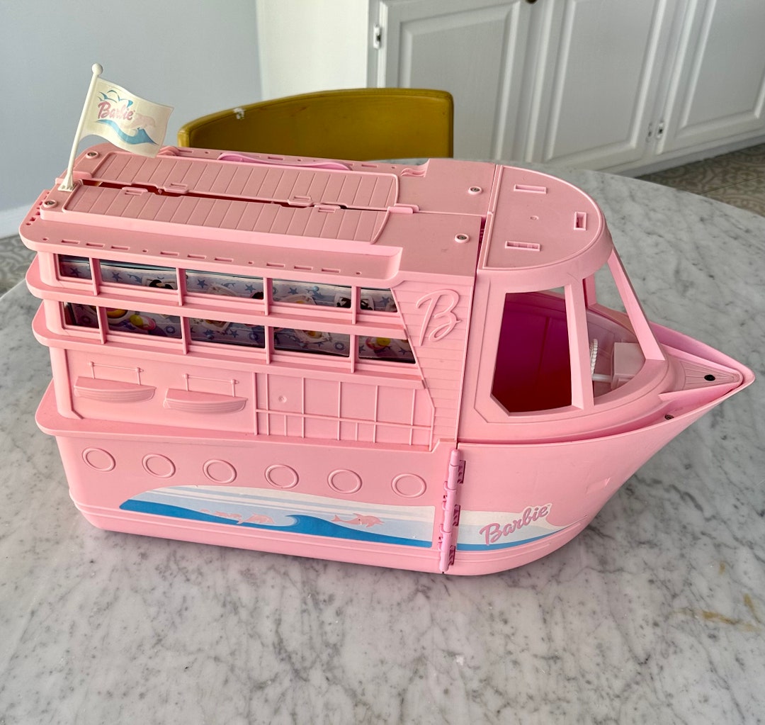 VINTAGE 2002 Mattel Barbie Pink Cruise Ship Boat - Etsy
