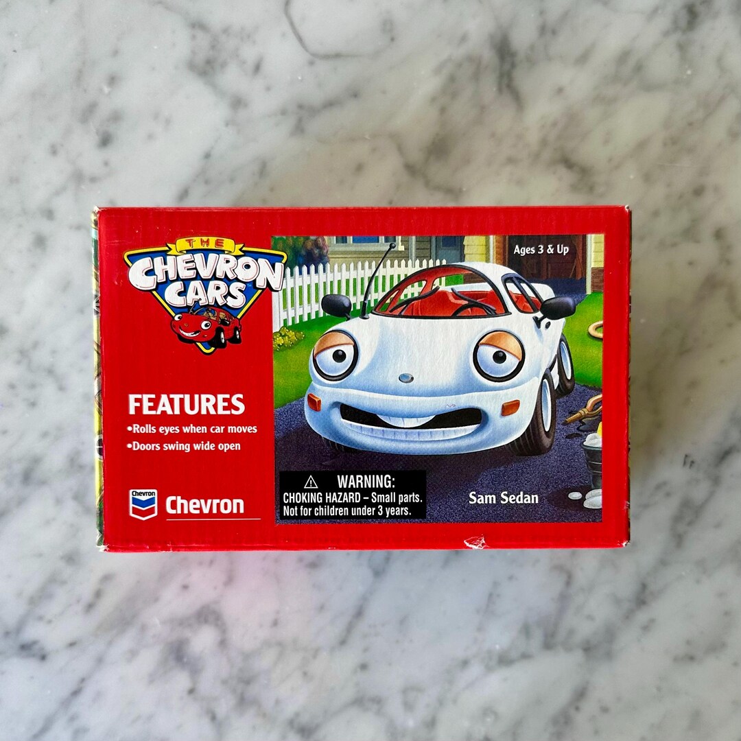 Vintage 1996 Chevron “sam Sedan” Toy Car New in Box - Etsy