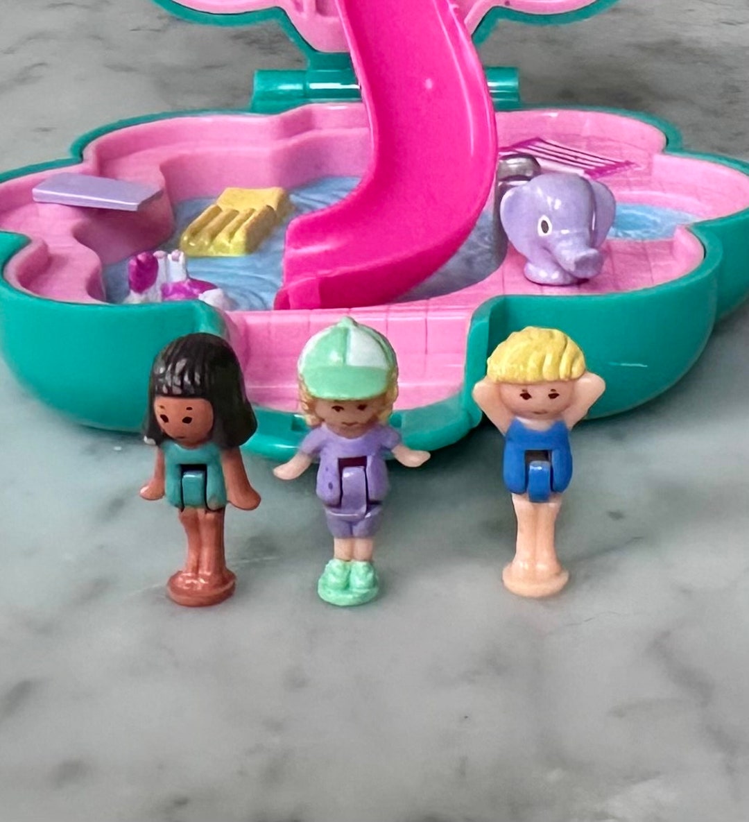 Vintage 1990 Polly Pocket Water Park Fun 100% Complete With Bonus Doll ...