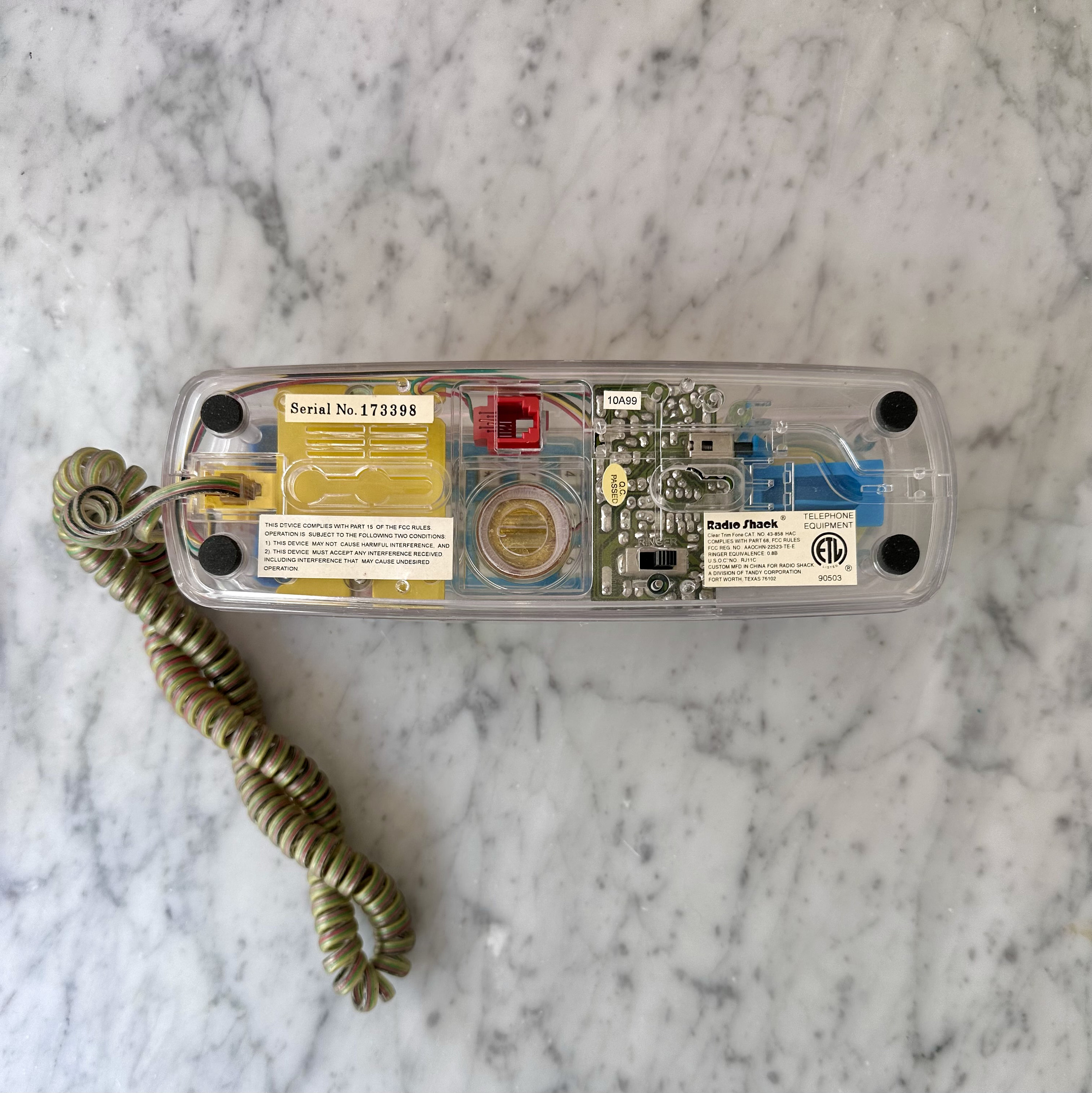 Vintage 90s Radio Shack Clear Light up Landline Telephone - Etsy