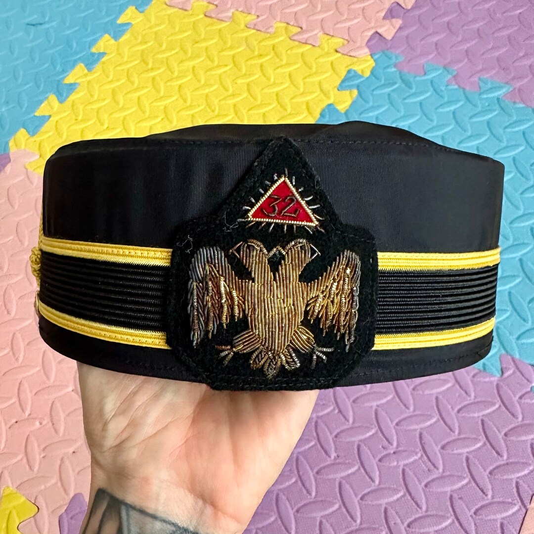 Antique Masonic 32nd Degree Scottish Rite Hat Freemason D. Turin Odd ...