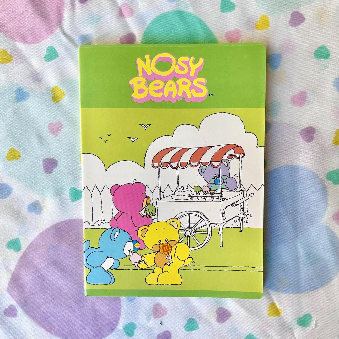 Vintage Dead Stock 80’s Nosey Bears Notebook From Italy RARE - Etsy